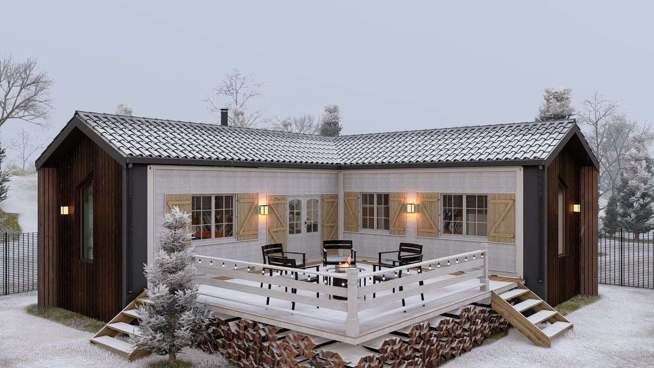MODERN DESIGN CABIN HOUSE - TINY HOUSE